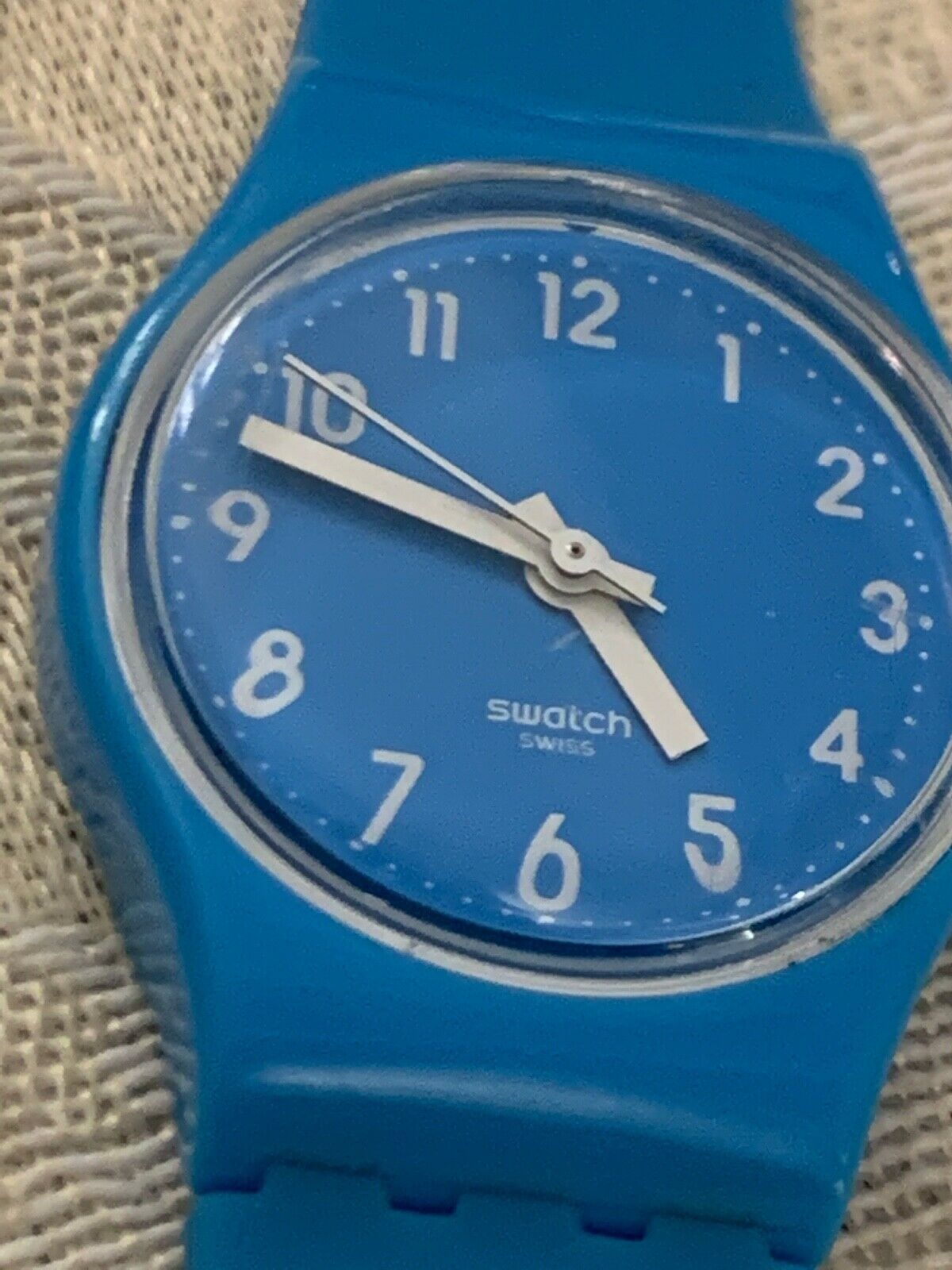 SWATCH LADIES WATCH ' LADY CYAN' LS112. 2012 DOUBLE WRAP WORKING ...