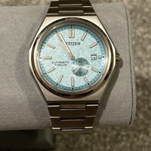 CITIZEN NJ0180-80M Super Titanium Automatic Watch ZENSHIN blue dial ...