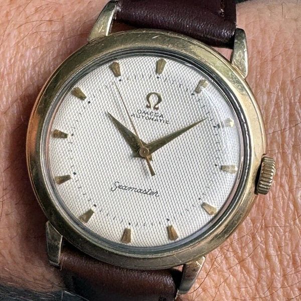 1953 Omega AUTOMATIC Seamaster Cal. 354 ORIGINAL DIAL 14K Gold Filled ...