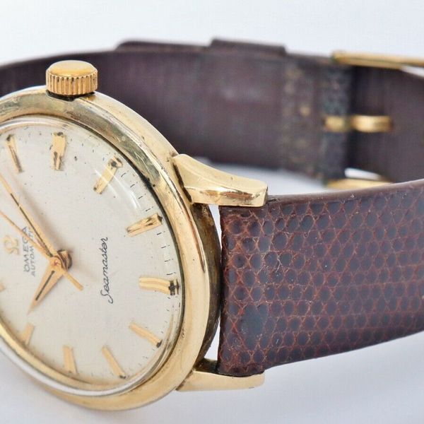 14k Gold Filled Men's Omega Automatic SeaMaster # 22186661 Wristwatch ...