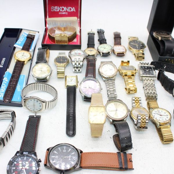 F x25 Vintage Gents Quartz Wristwatches Inc Swatch, Limit, Citizen ...