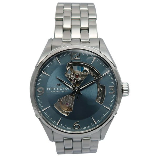 Hamilton Jazzmaster Open Heart OPEN HEART AUTO 42mm Ice Blue H32705142 [2020] | WatchCharts ...