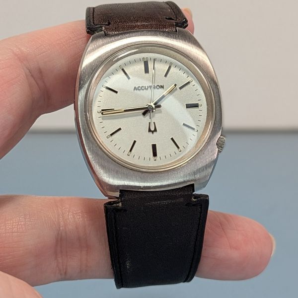 Vintage 1970s Bulova Accutron N3 Tuning Fork Movement Silver Black ...