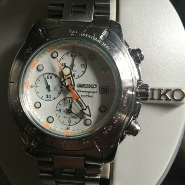 Mens Seiko Analogue quartz cal.7T62 1/5 ALARM Chronograph Watch ...