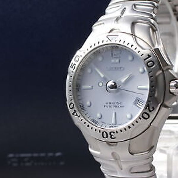 Vintage 1999 [Exc+5 / Case] SEIKO KINETIC Auto Relay 5J22-0A60 Men's Watch JAPAN | WatchCharts ...