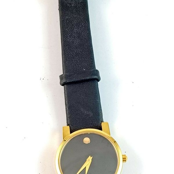 Woman's Classic Movado Museum Watch Quartz New Battery 87 A1 845 ...