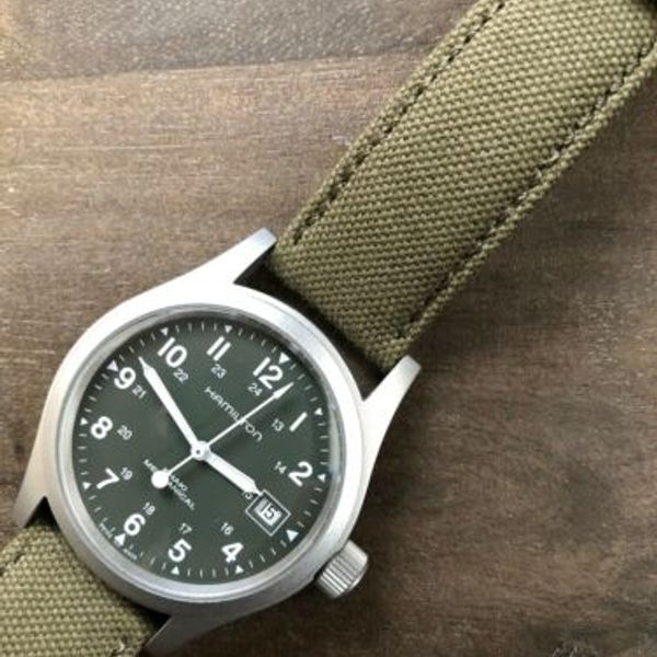 Hamilton Khaki Field Green Dial H69419363 Men's Watch Mechanical ...