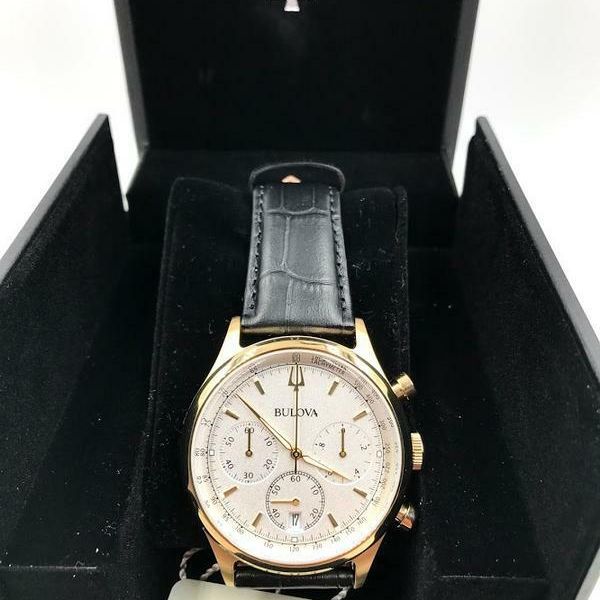 New Bulova 97B167 Mens Stainless Steel Chronograph Watch With box ...