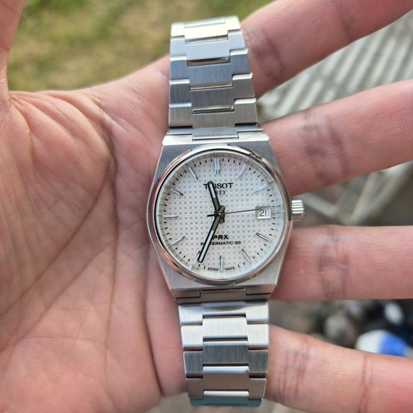 Tissot PRX Powermatic 80 35mm Mother Of Pearl Dial MOP Automatic ...
