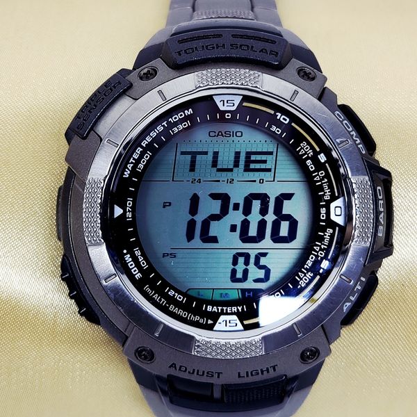 Vintage Casio PRO TREK Casio Sport Tough Solar Triple Sensor PRG-80T ...