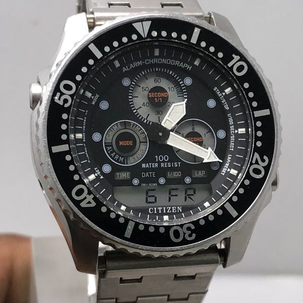 Vintage Citizen Promaster 8946-085604 Alarm Chronograph Ana-Digi Men's ...