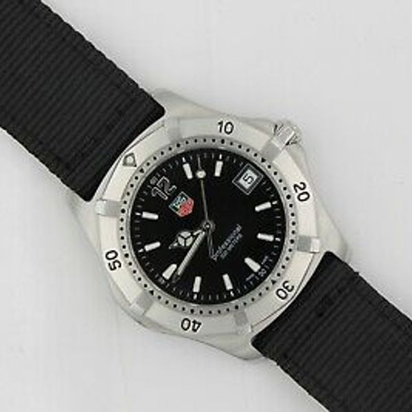 Tag Heuer 2000 Series Classic Professional WK1110 Watch Mens Black NATO Strap | WatchCharts ...