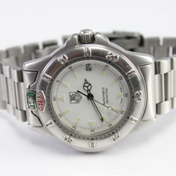 Tag Heuer 4000 White Dial AUTOMATIC 699.706KA Silver Tone S.S ...