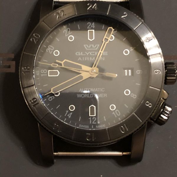 FS: Glycine Airman World Timer GMT GL0070, Stealth, Old Logo | WatchCharts