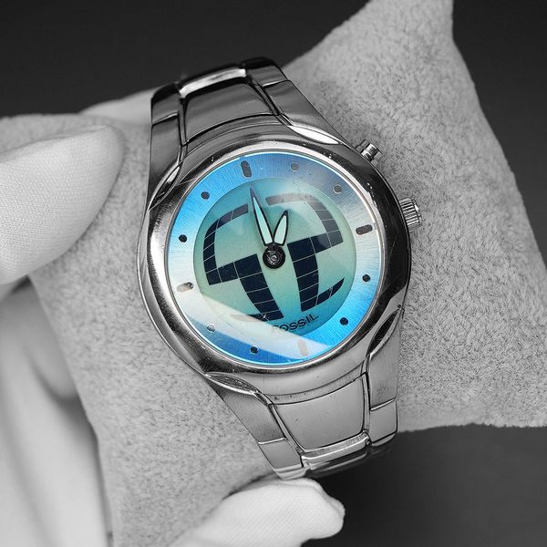 Super Rare Fossil Big Tic JR-8093 Men's Wrist Watch Blue dial Dial | WatchCharts Marketplace