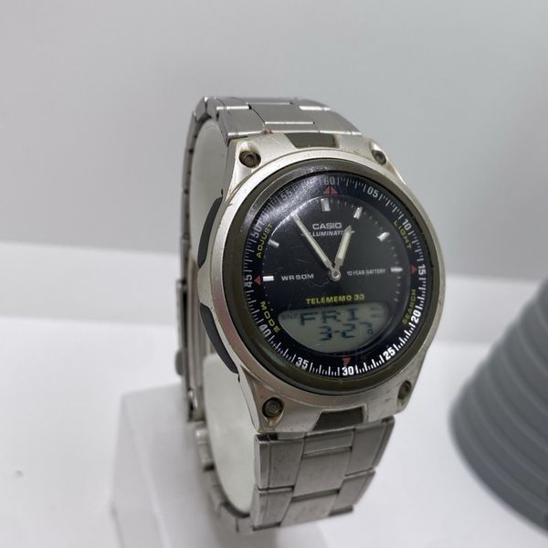 Casio AW-80 ILLUMINATOR World Time Ana/Digi Vintage Men's Watch New ...