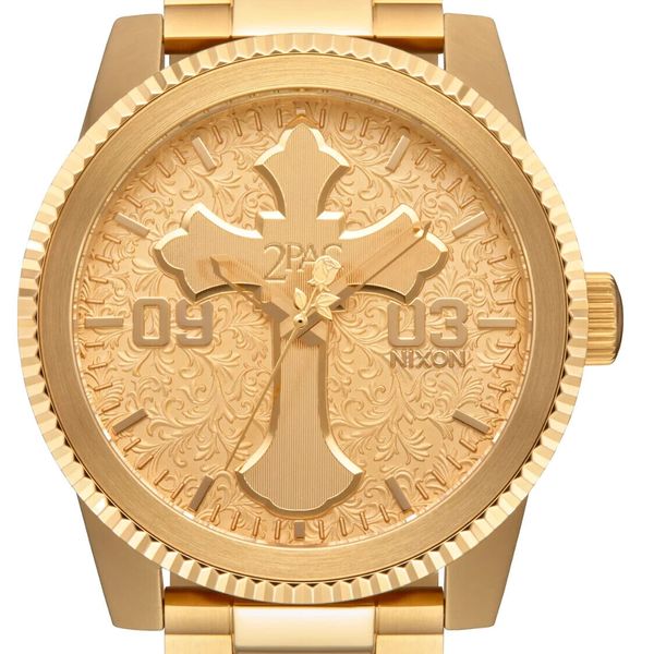 Nixon x 2PAC [Tupac] Corporal Watch All Gold | WatchCharts Marketplace