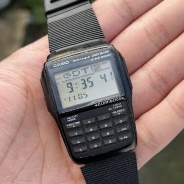Casio DBC-32 Databank Calculator Multi Lingual Menâ s Watch ...