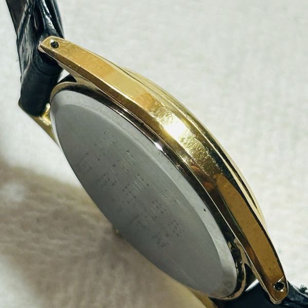 Vintage Seiko Quartz Men's Watch Gold Dial 5 Jewels Seiko Movement ...