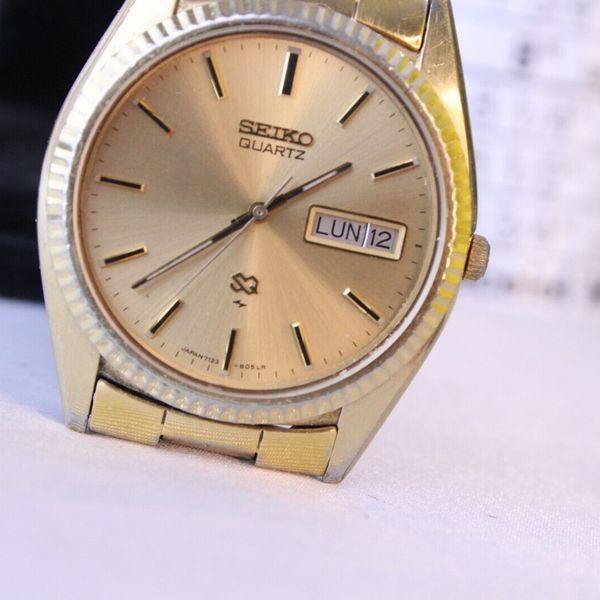 Vintage Seiko SQ Quartz 6923-8080 36mm Dial Day Date | WatchCharts Marketplace