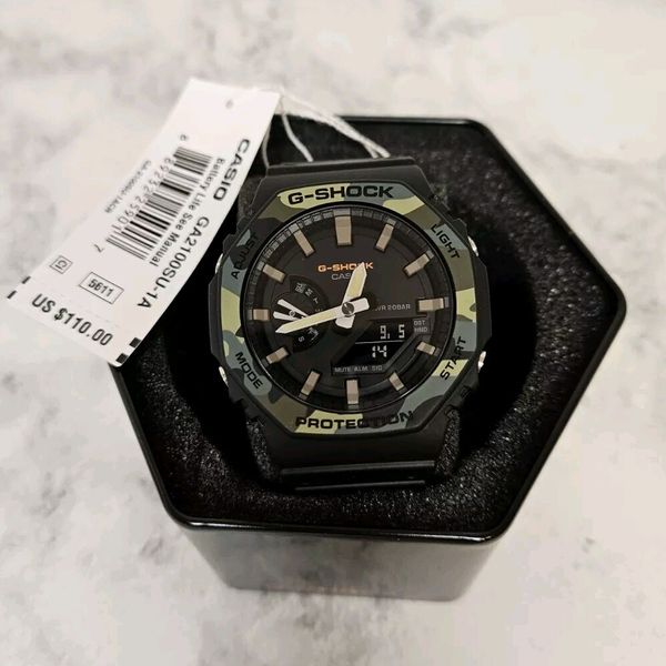 Casio G-Shock Analog Digital Octagon Camo Bezel Watch Men GA2100SU-1A ...