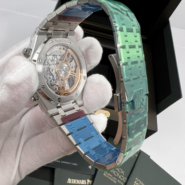 FS: 2023 New Unworn Stickers Audemars Piguet Royal Oak Black Dial Steel ...