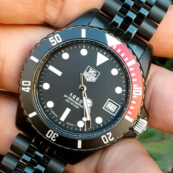⌚️Vintage Men's Tag Heuer 1000 Submariner 980.029N Coke 200m Diver's ...