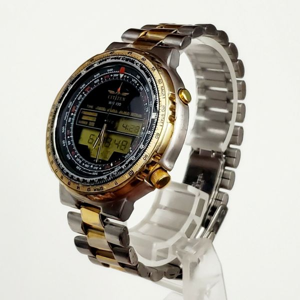 Men's Vintage 1991 ANALOG-DIGITAL Watch CITIZEN "Wingman" C080-088611 ...