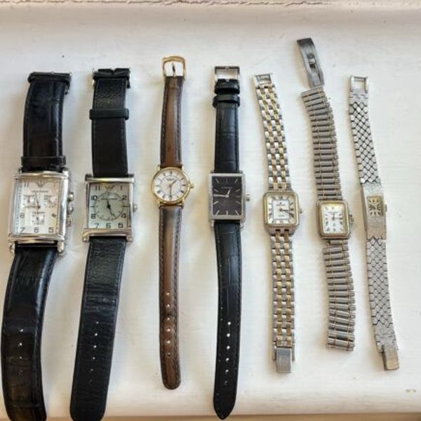 Job lot of watches, Armani, Raymond Weil, Burberry, Pierre Cardin ...