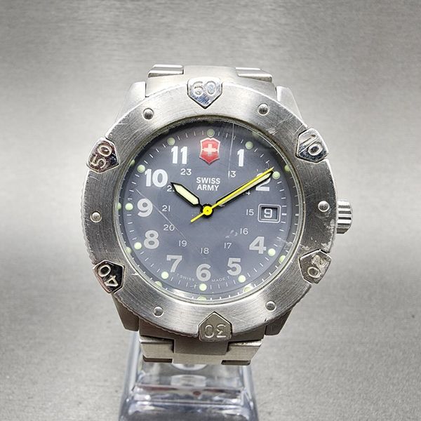 Victorinox Swiss Army Lancer 200 Watch Men 39mm Blue Dial Steel READ ...