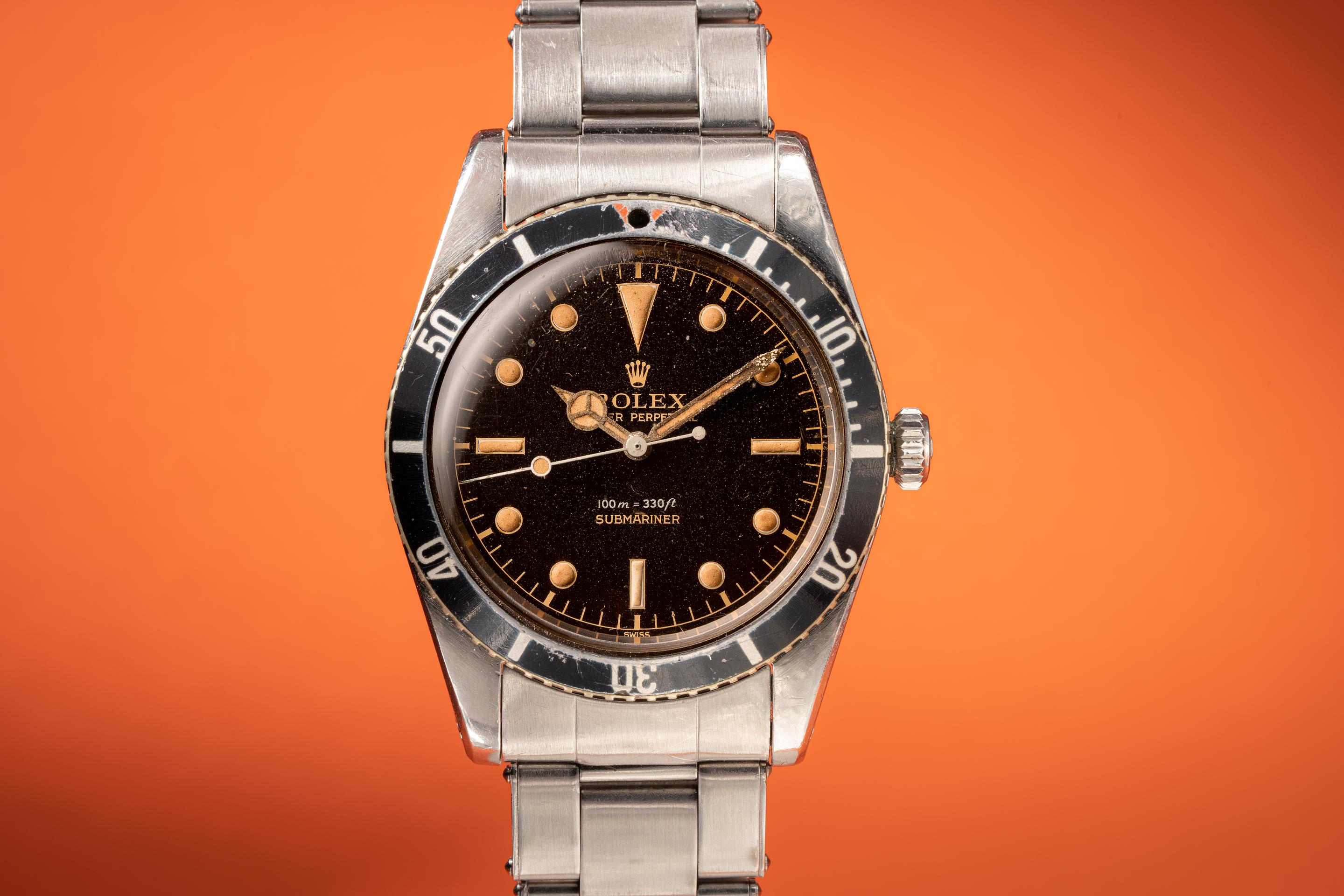 FS: 1959 Rolex Submariner 5508 Gilt Dial with Red Triangle Bezel ...
