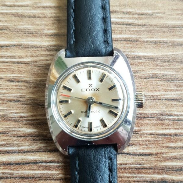 EDOX AUTOMATIC MECHANICAL LADIES WATCH, 23mm, 17 JEWELS, SIGNED CROWN ...