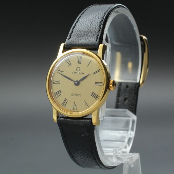 [Exc+5] Vintage OMEGA Deville Cal.625 Gold Roman Dial Manual Women's ...