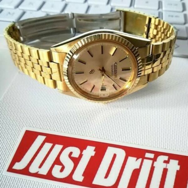 Citizen CQ Gold Datejust Quartz Vintage Watch | WatchCharts