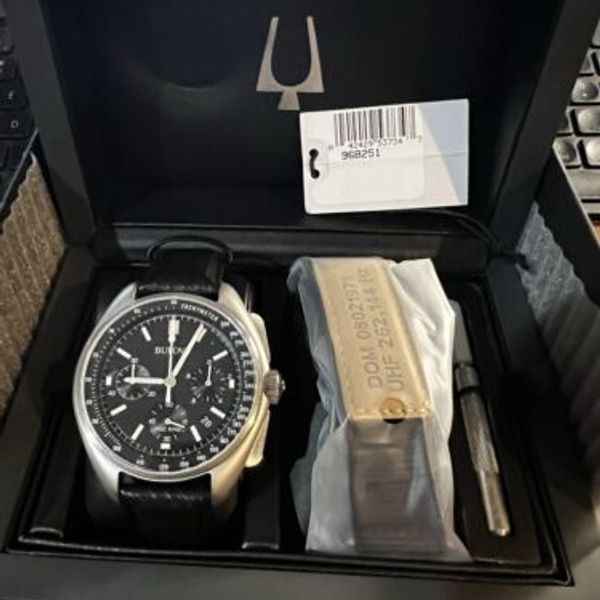 Bulova 96B251 Men's 45mm Special Edition Lunar Pilot Chronograph Watch ...