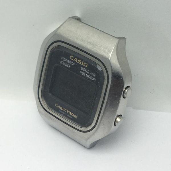 Casio Casiotron World Time S-14 Vintage X-1S Digital Menâ s Watch For ...