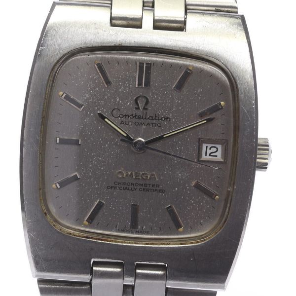 Vintage OMEGA Constellation Square Chronometer Date Automatic Men's ...