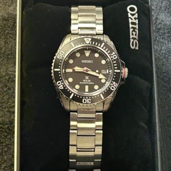 Seiko Prospex Men's Black Watch - SNE589 | WatchCharts Marketplace