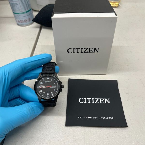 Citizen BM8186-15E Weekender Garrison Field Black Nylon Strap Eco-Drive ...
