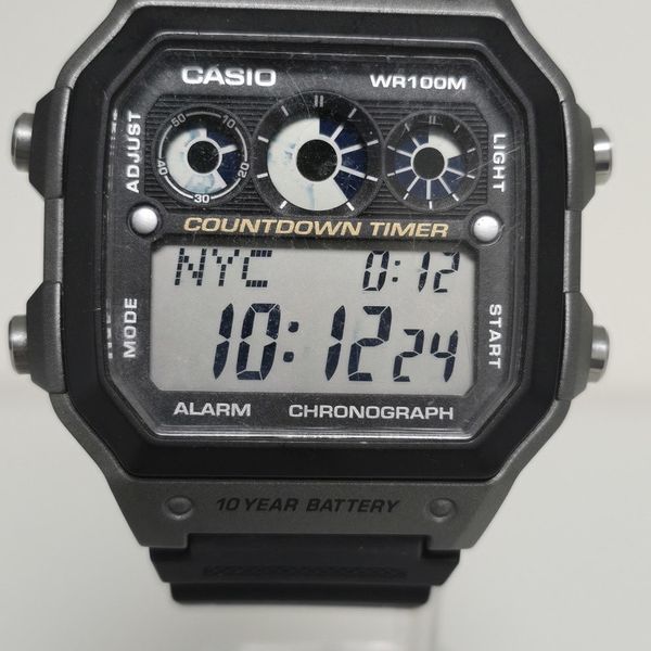 Casio AE-1300WH Illuminator Watch with Countdown Timer | WatchCharts ...
