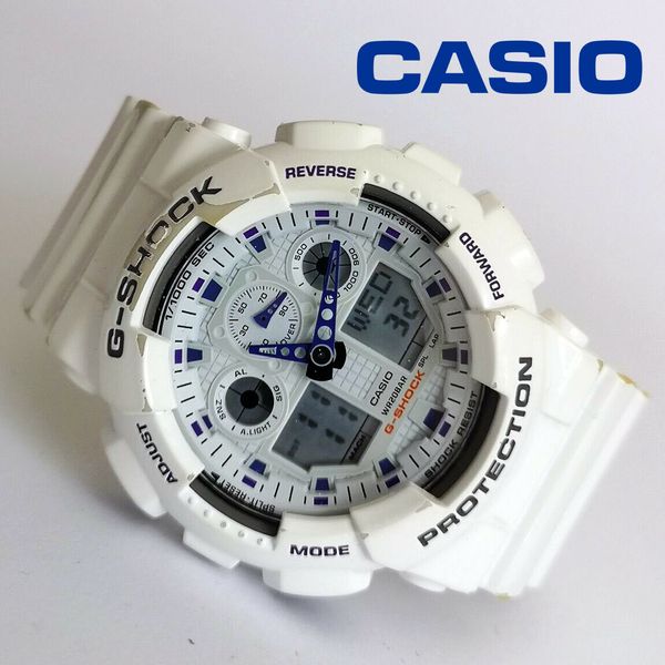 Casio G-Shock GA-100A men's quartz analogue digital watch cal. 5081 world time | WatchCharts ...