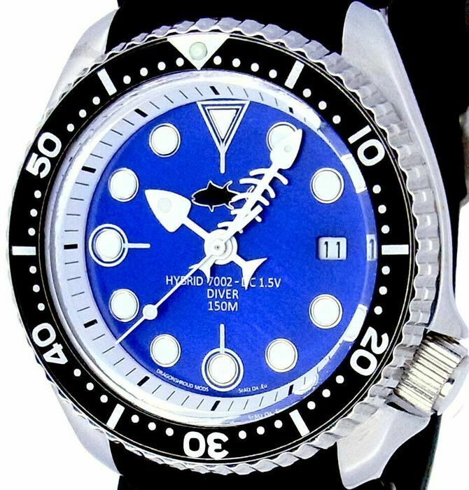 Seiko Scuba Divers 'Hybrid' Fishbone c.1995 SDS001 'Tuna' 7002-7000 ...