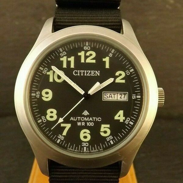 GENTS CITIZEN 40MM PROMASTER 8200-S82175 MILITARY. AUTOMATIC. DAY ...