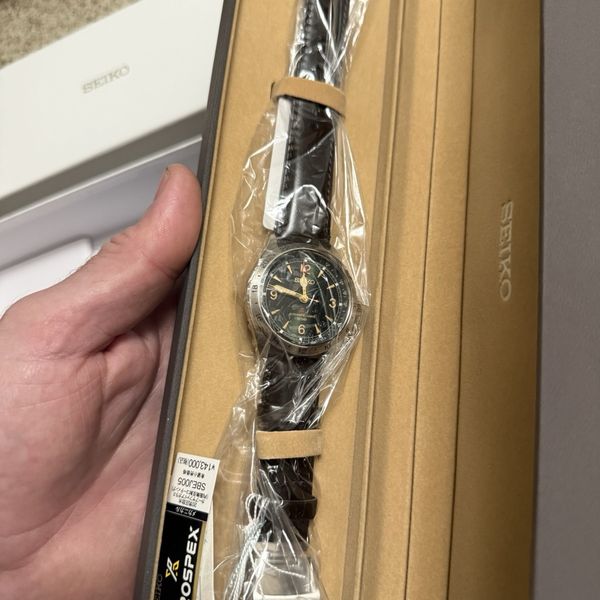 Seiko Alpinist GMT SBEJ005 Green Dial | WatchCharts Marketplace