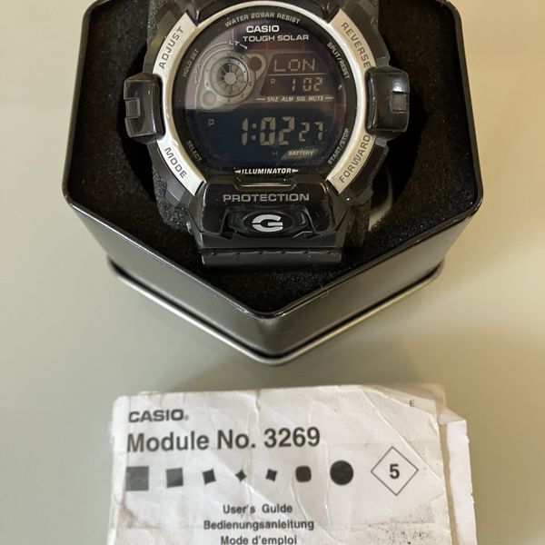 G-Shock Casio Watch GR-8900A Digital Tough Solar Rad Shock Resist Black ...