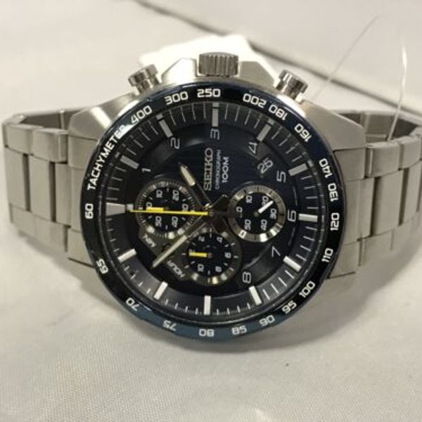 Seiko Men's Stainless Steel ESSENTIALS Chronograph Watch - SSB321 MSRP ...