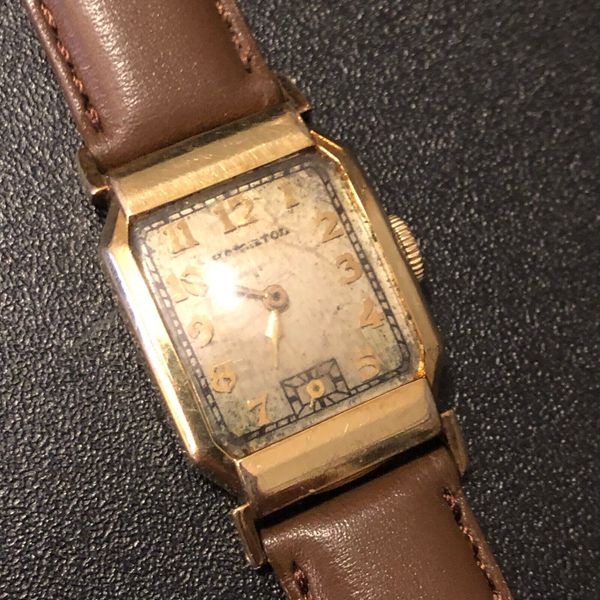 Vintage Hamilton Tank Watch from the 40-50s, Running, Patina'd dial ...