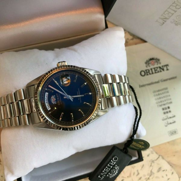 Orient Day Date Automatic Black Dial Presidents Homage Watch, VERY RARE ...