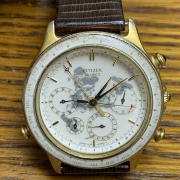 VINTAGE CITIZEN WORLD TIME WATCH 6720-G70358 New Battery | WatchCharts ...