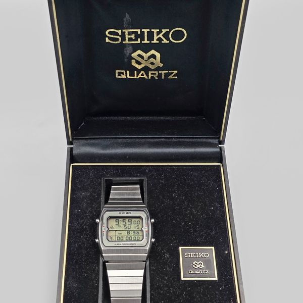 Seiko A714-5050 Vintage Running Man Digital Alarm Chronograph Watch ...